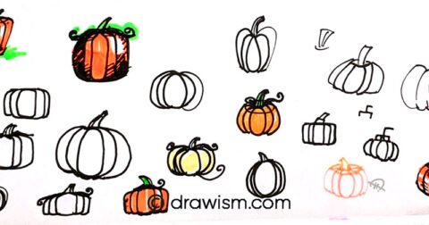 How to Draw an Enchanting Pumpkin Doodle with Pen